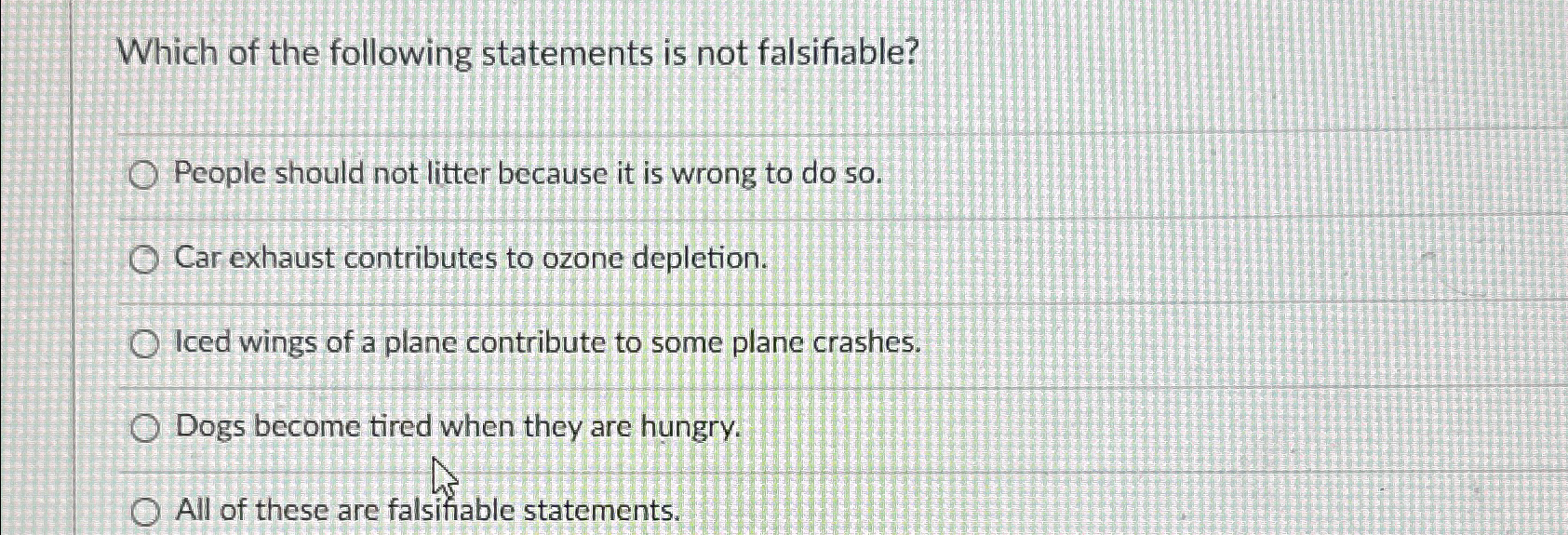 Solved Which of the following statements is not | Chegg.com