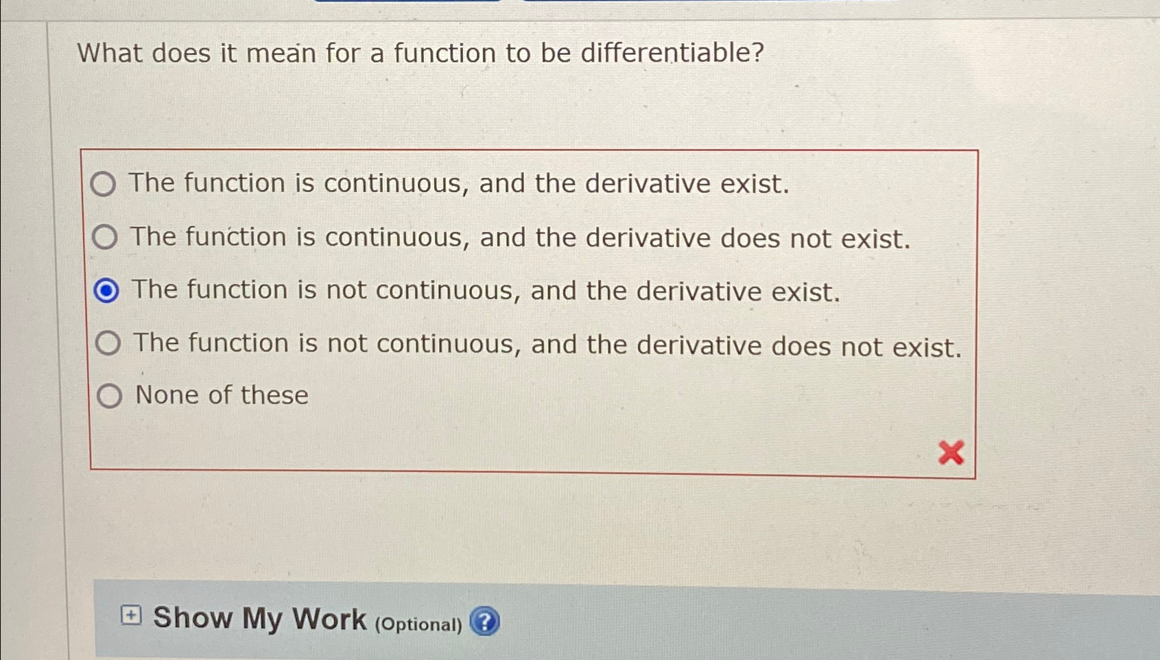Solved What does it mean for a function to be | Chegg.com