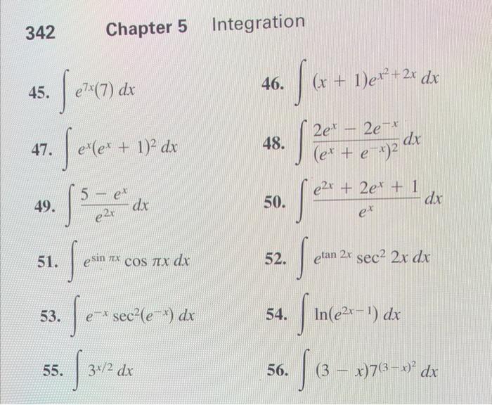 Solved Finding an Indefinite Integral In Exercises 35−56, | Chegg.com