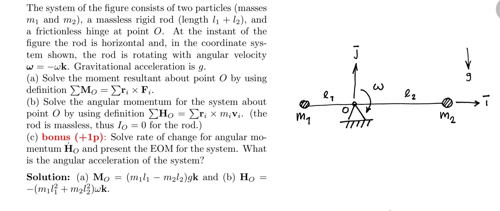 Solved The system of the figure consists of two particles | Chegg.com