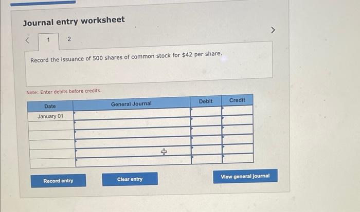 Solved Required information Exercise 10-3 (Algo) Record the | Chegg.com