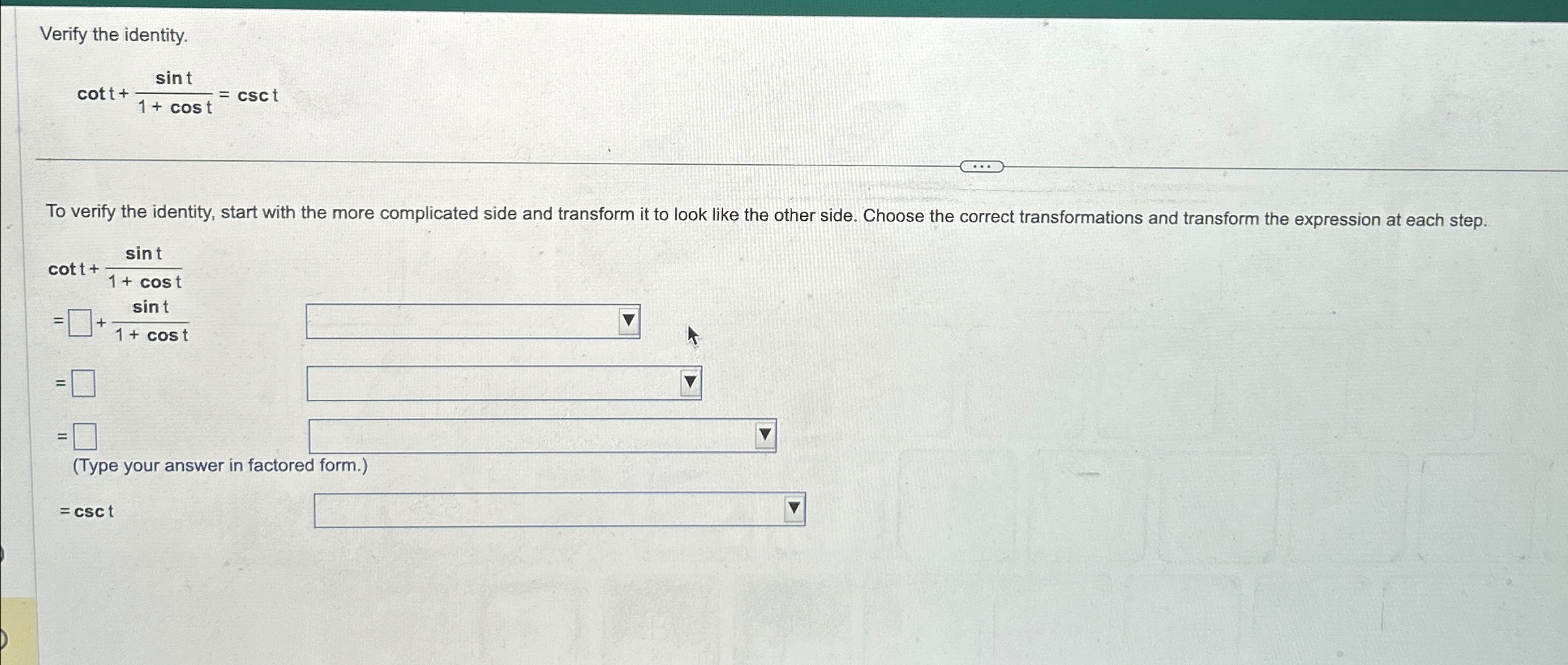Solved Verify the | Chegg.com