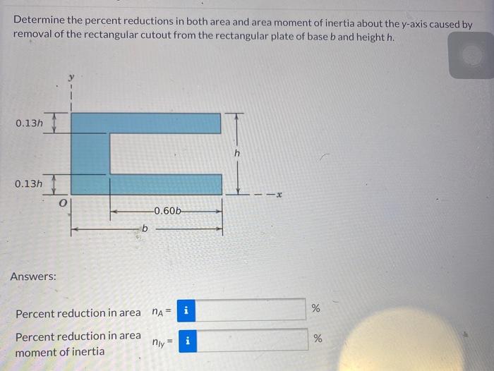 Solved Determine the percent reductions in both area and | Chegg.com