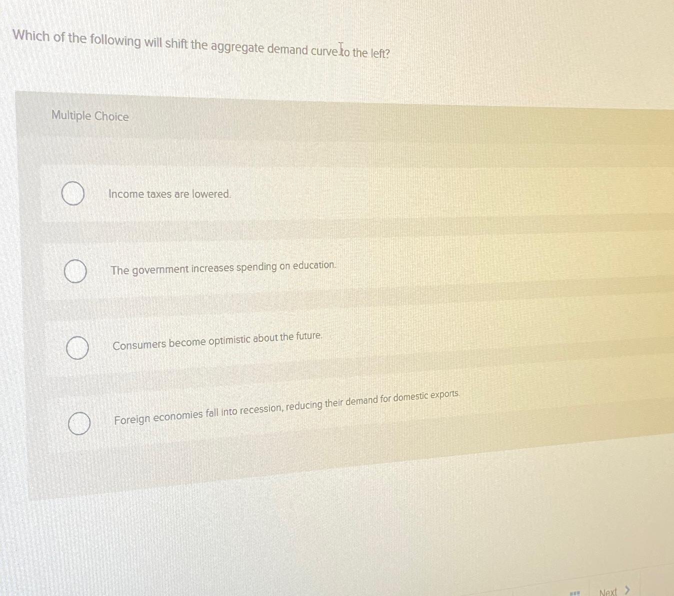 Solved Which of the following will shift the aggregate | Chegg.com