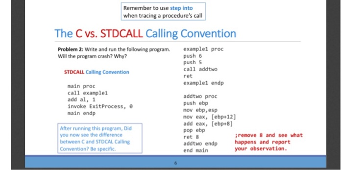 Solved Remember to use step into when tracing a procedure's | Chegg.com