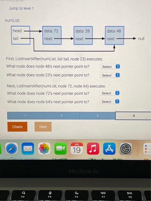 Solved Jump to level 1 numList: head: data: 72 data: 28 | Chegg.com