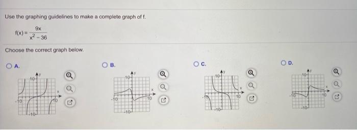 Solved Use the graphing guidelines to make a complete graph | Chegg.com