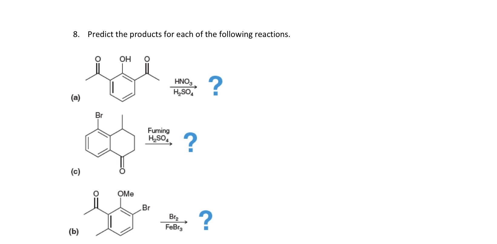 Solved Predict the products for each of the following | Chegg.com