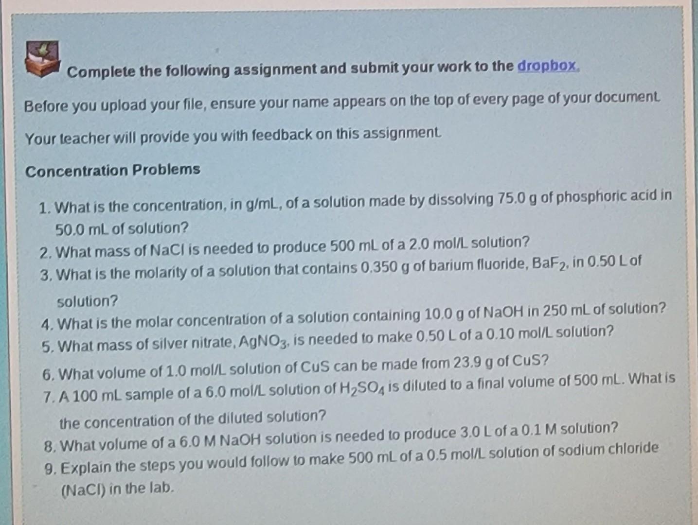 Solved Complete the following assignment and submit your | Chegg.com