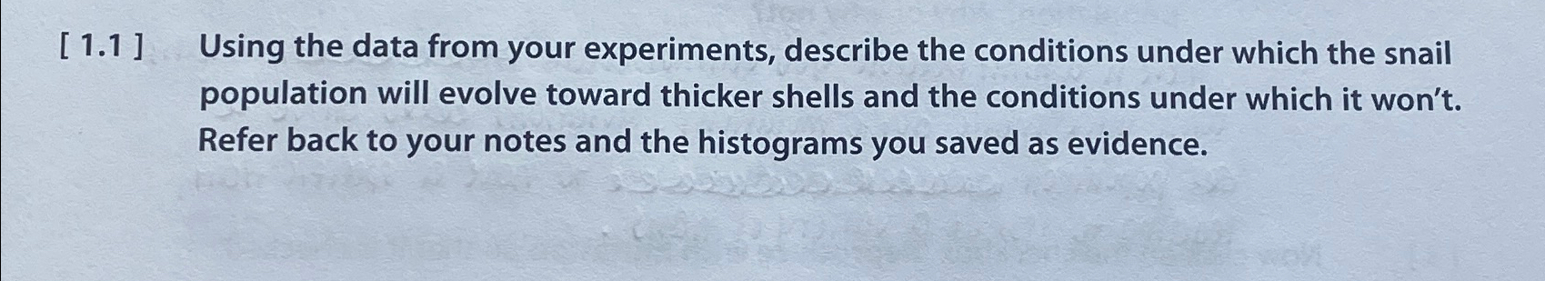 Solved [ 1.1] ﻿Using the data from your experiments, | Chegg.com
