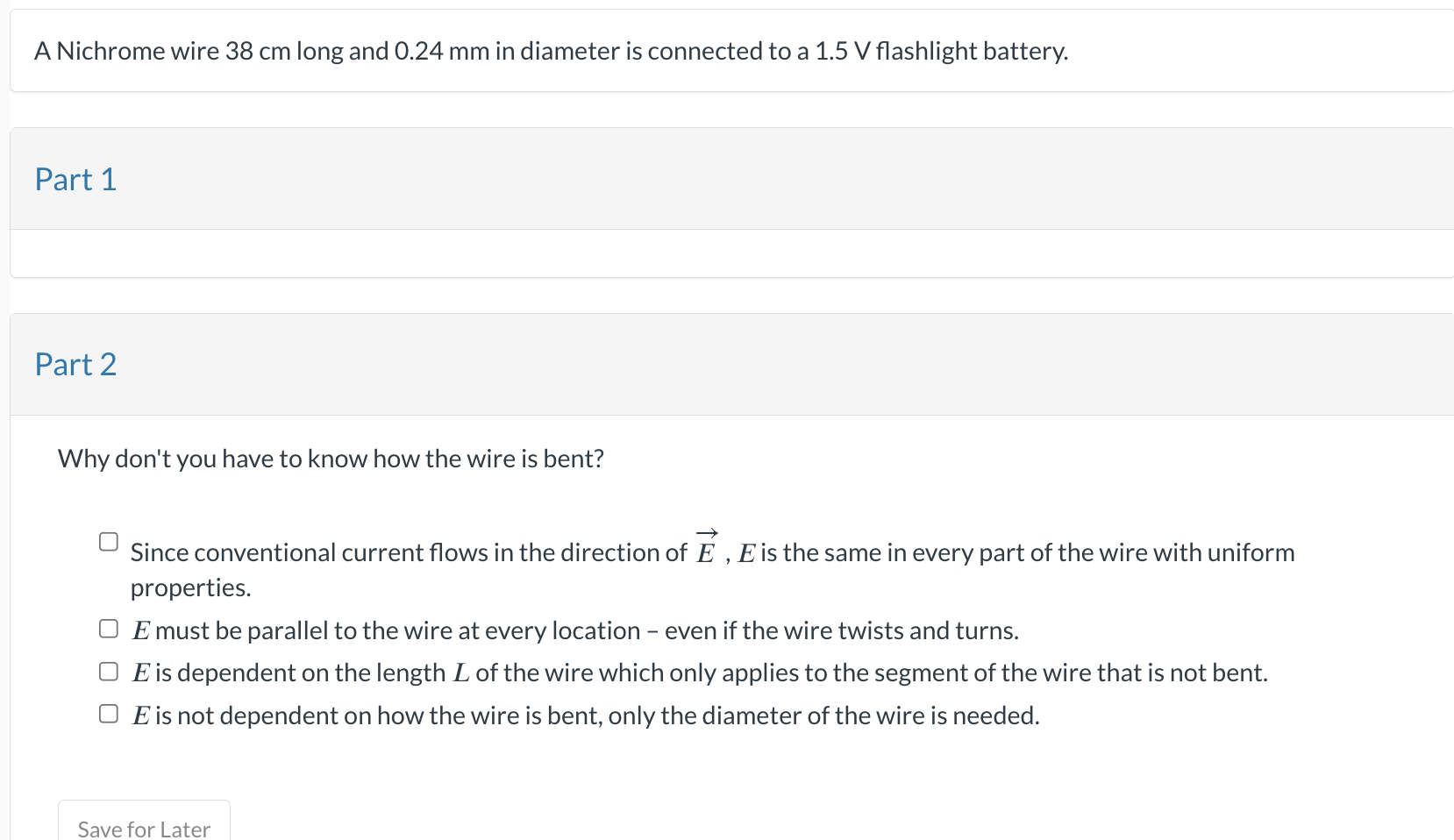 Solved A Nichrome wire 38 ﻿cm long and 0.24 ﻿mm in diameter | Chegg.com