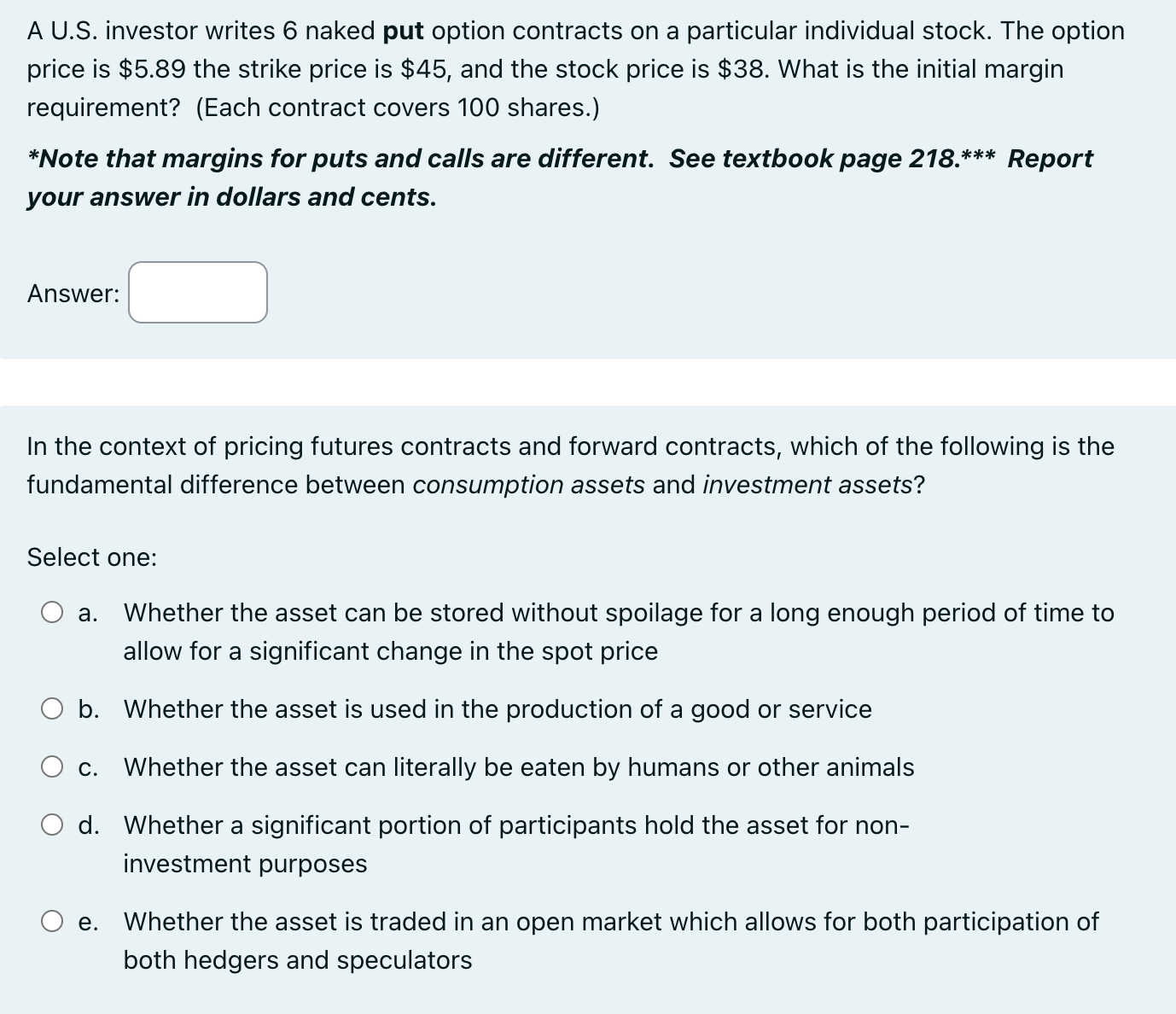 Solved In the context of pricing futures contracts and | Chegg.com