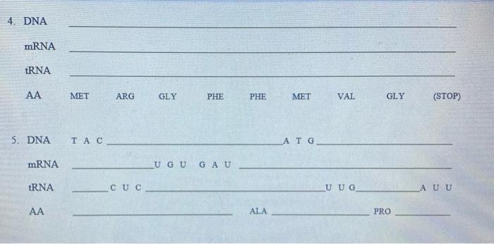 Solved For each of the following sequences, fill in either | Chegg.com