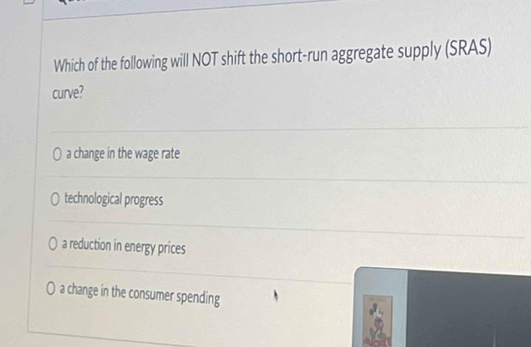 Solved Which of the following will NOT shift the short-run | Chegg.com