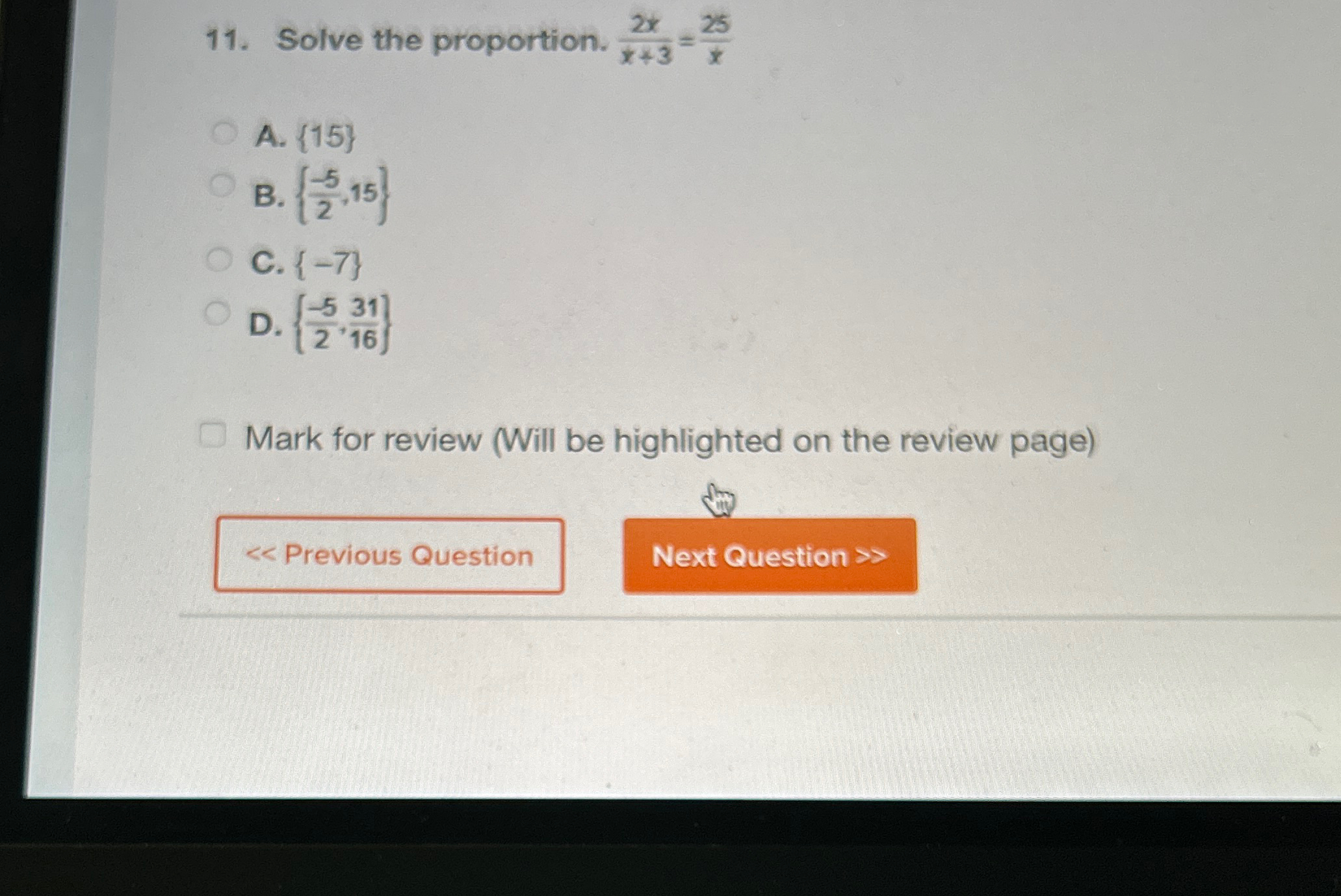 Solved Solve the proportion. | Chegg.com