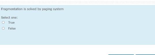 Solved Fragmentation is solved by paging systemSelect | Chegg.com
