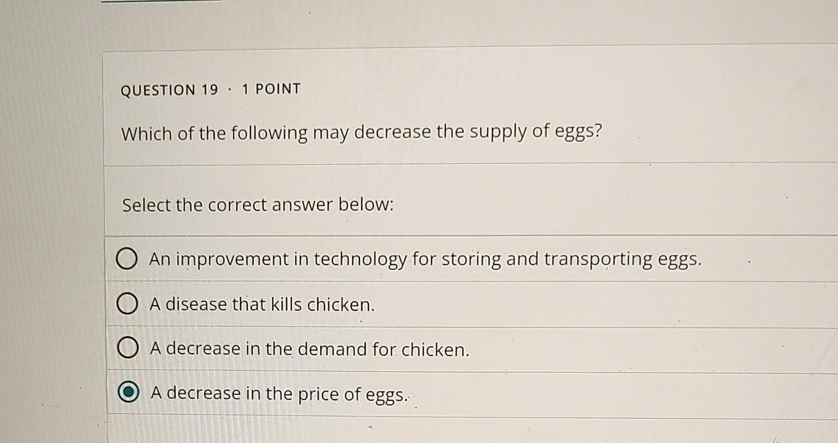 Solved QUESTION 19 - 1 ﻿POINTWhich of the following may | Chegg.com