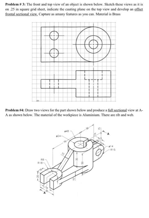 Solved (Sectional and Auxiliary Views) General Instructions: | Chegg.com