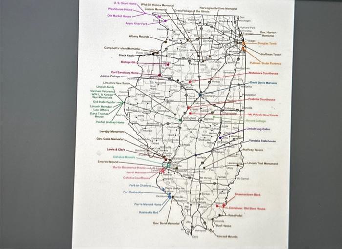 The first map of lilinois seen below shows some of | Chegg.com