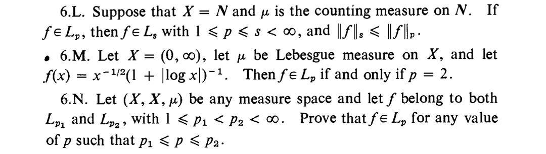Solved 6.L. Suppose that X=N and μ is the counting measure | Chegg.com
