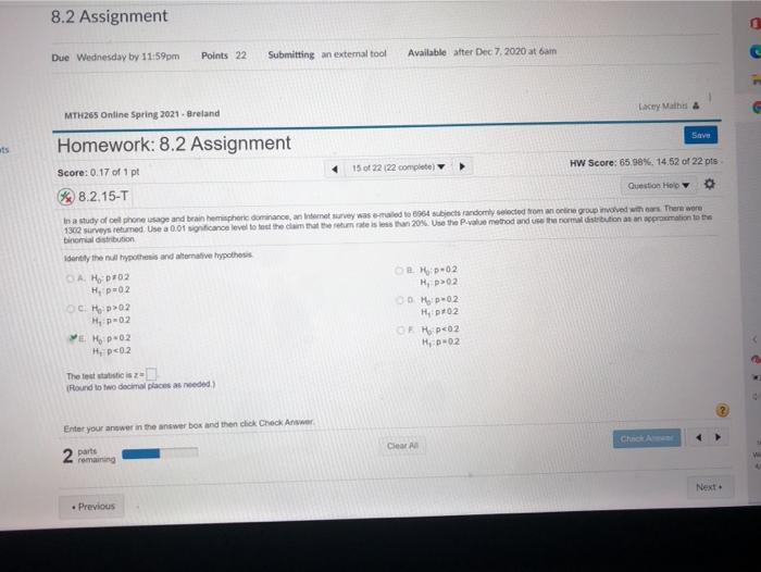 solved-test-statistic-and-p-value-chegg
