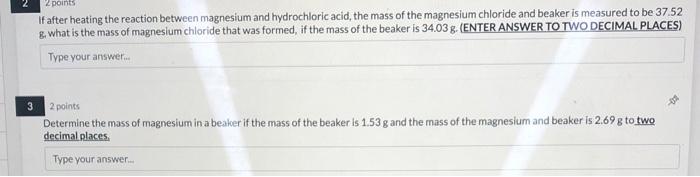 Solved If after heating the reaction between magnesium and | Chegg.com