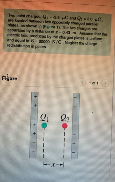 Solved Two point charges, Q1 = -3.8 pC and Q2 = 2.0 pc, are | Chegg.com