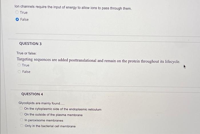Solved Ion channels require the input of energy to allow | Chegg.com