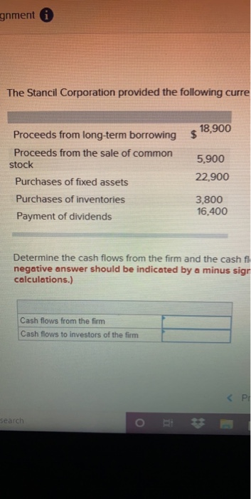Solved gnment i The Stancil Corporation provided the | Chegg.com