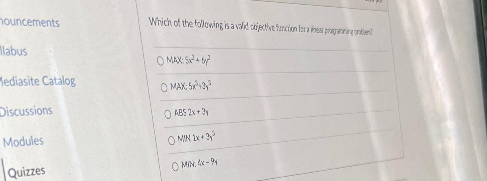 Solved houncementsllabuslediasite | Chegg.com