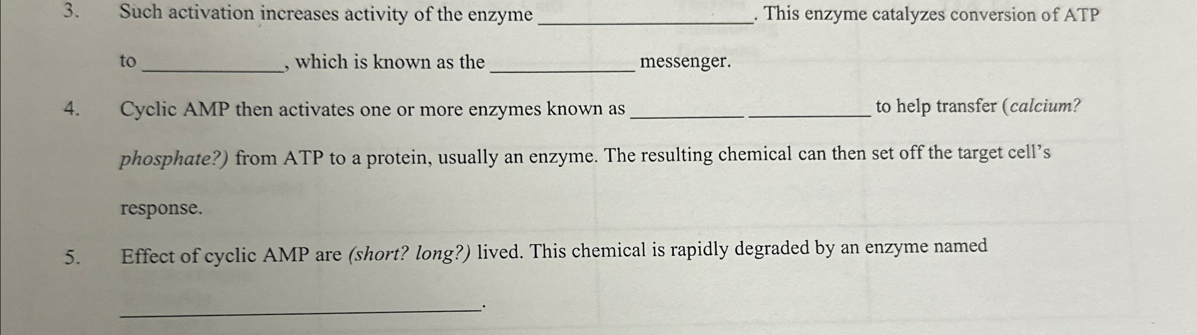 Solved Such activation increases activity of the enzyme | Chegg.com