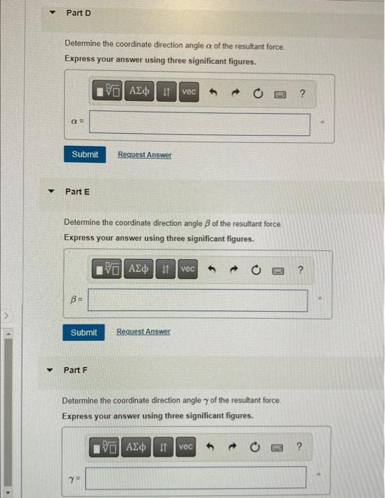 Solved Express F1 in Cartesian vector form. (Figure 1) | Chegg.com