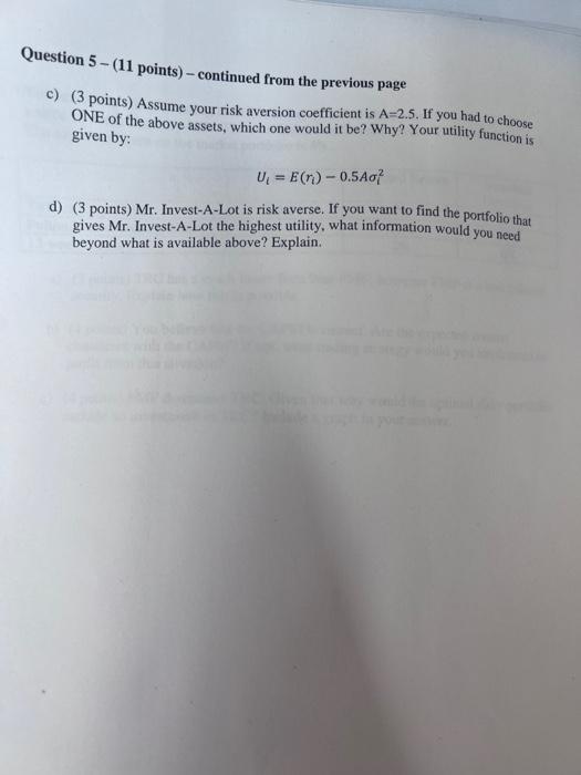 Solved Question 5 - (12 points) - continues on the next page | Chegg.com