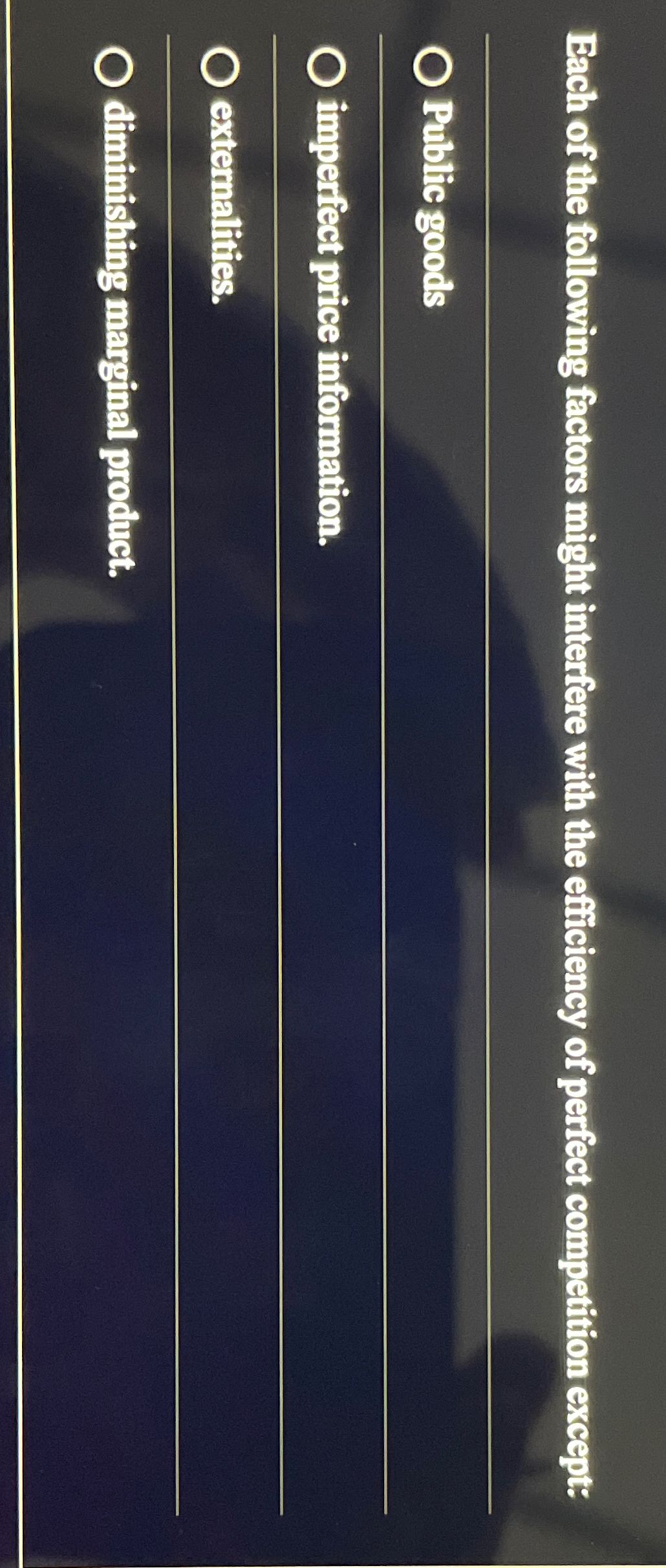 Solved Each of the following factors might interfere with | Chegg.com