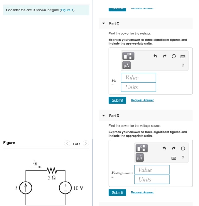 Solved Consider the circuit shown in figure.(Figure 1) Part | Chegg.com