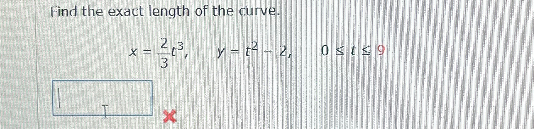 Solved Find the exact length of the | Chegg.com