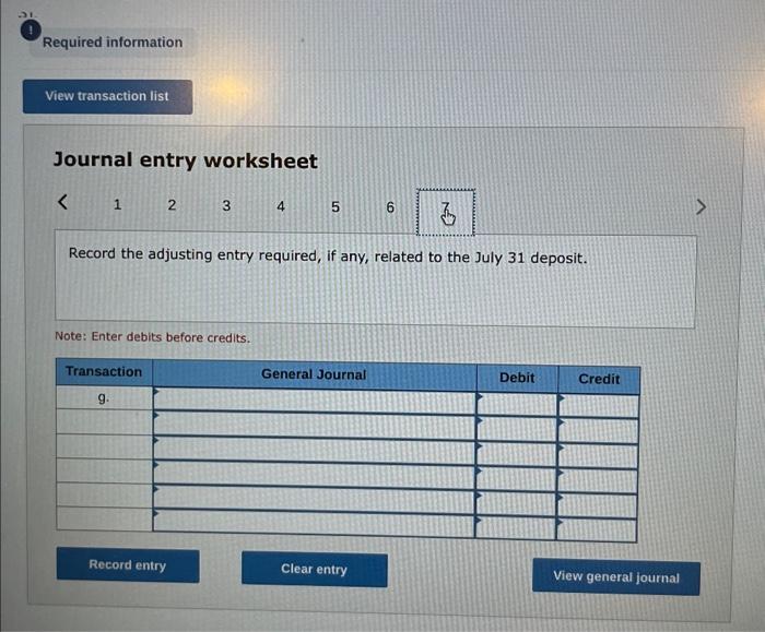 Solved Journal entry worksheet Record the adjusting entry | Chegg.com