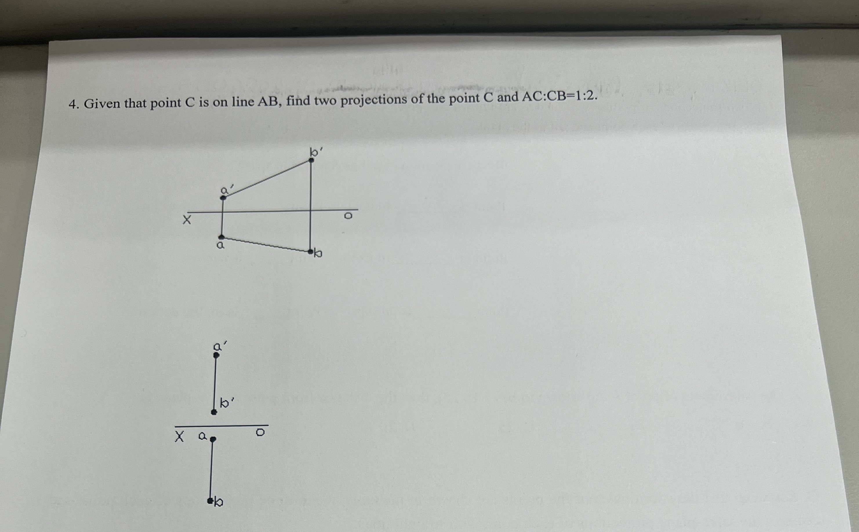 Solved Given that point C ﻿is on line AB, ﻿find two | Chegg.com
