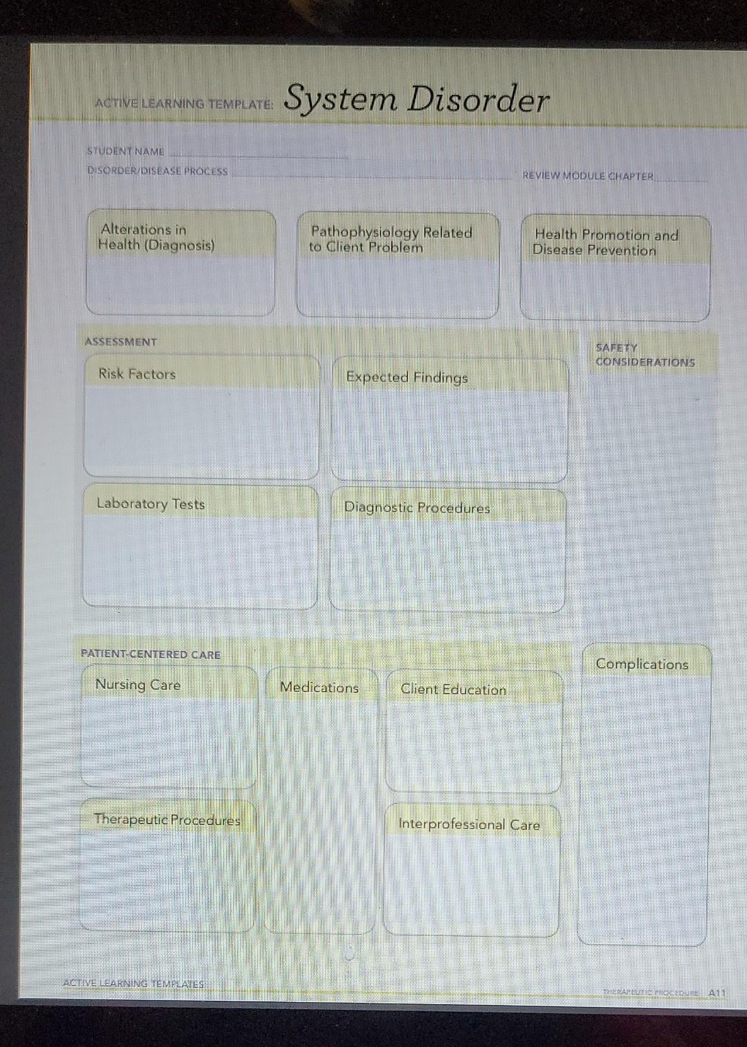 Solved please use this ati template to complete the system | Chegg.com