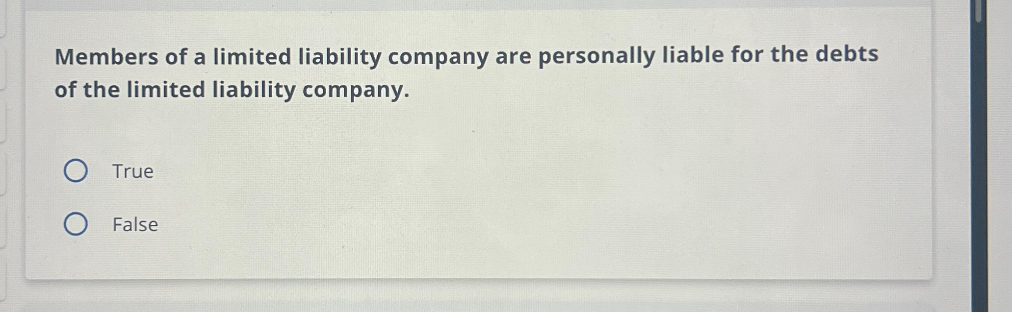 Solved Members of a limited liability company are personally | Chegg.com