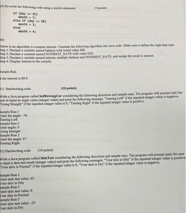 Solved Below is an algorithm to compute interest. Translate | Chegg.com