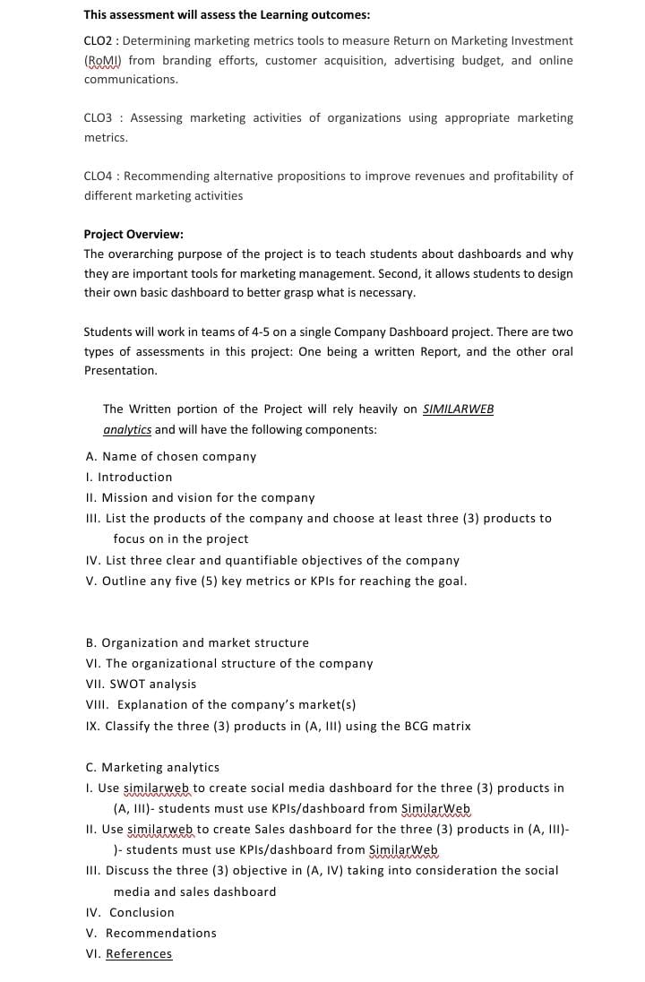 Solved Marketing Assignment- ﻿Pls solve for me accurately | Chegg.com