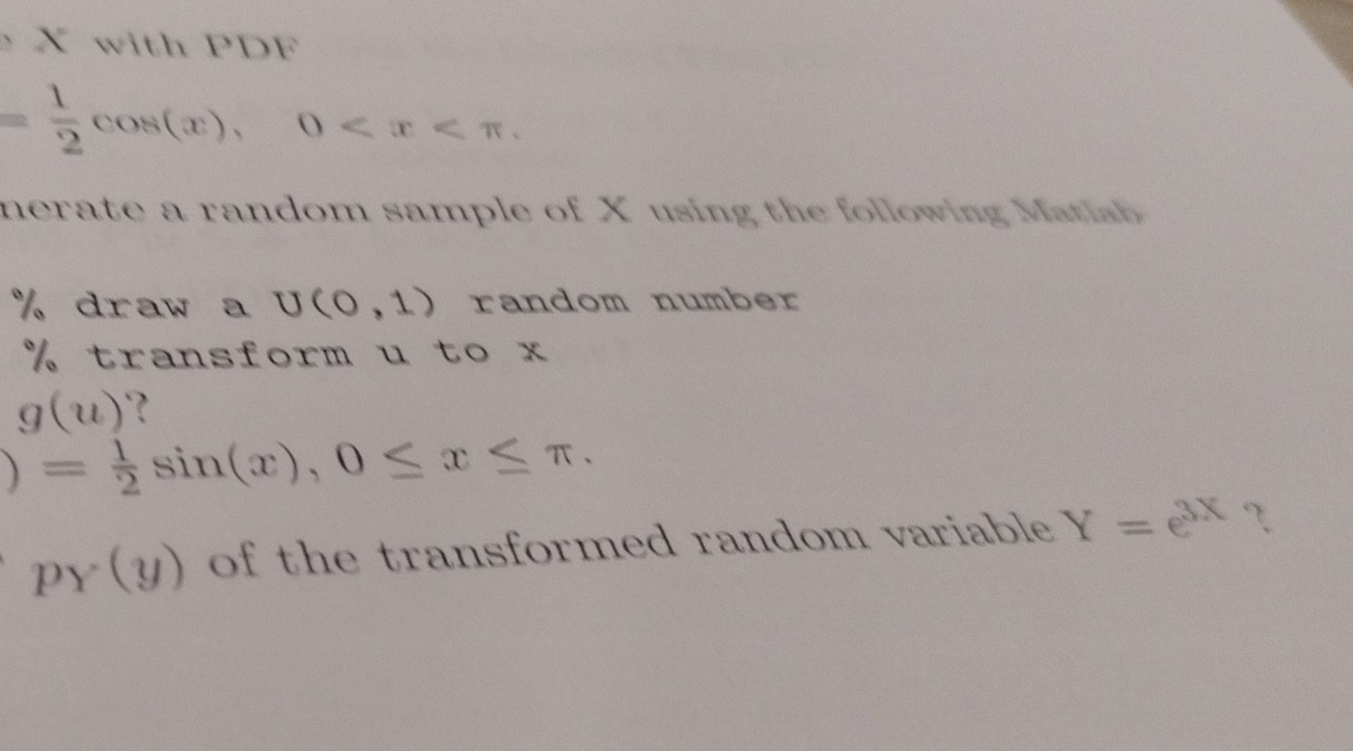 Solved Consider A Continuous Random Variable X With Pdf 1 2