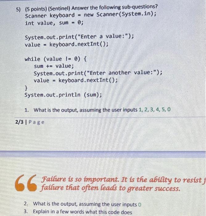 Solved 1) (5 points) (for) Trace the following code | Chegg.com