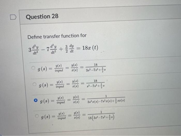 Solved Define transfer function for | Chegg.com