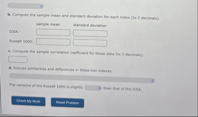 Solved b. ﻿Compute the sample mean and standard deviation | Chegg.com