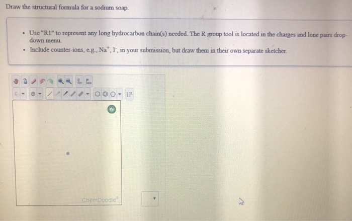Draw the structural formula for a sodium soap • Use | Chegg.com