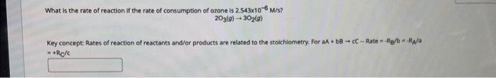 Solved What is the rate of reaction if the rate of | Chegg.com