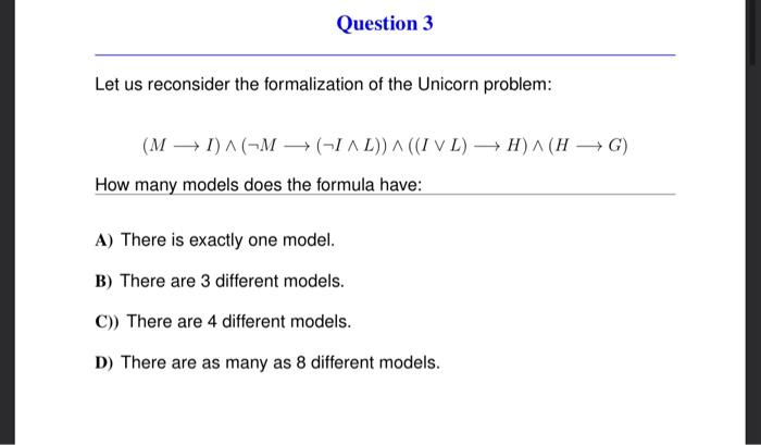 Solved 3) LOGIC IN computer science. IF YOU DONT KNOW THE | Chegg.com