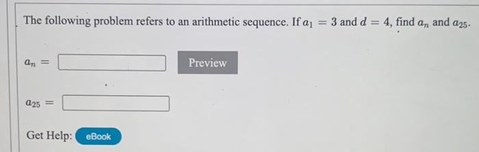 Solved The following problem refers to an arithmetic | Chegg.com